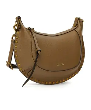 Isabel Marant Étoile Oskan Shoulder Bag With Studded Detailing - Khaki