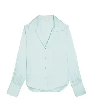 ANINE BING Long Sleeve Shirt - Light Blue
