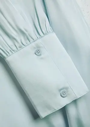 ANINE BING Long Sleeve Shirt - Light Blue
