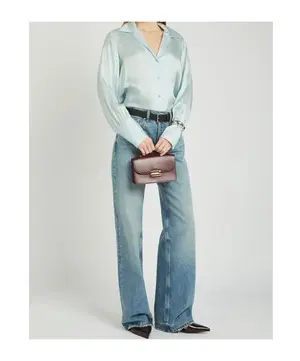 ANINE BING Long Sleeve Shirt - Light Blue