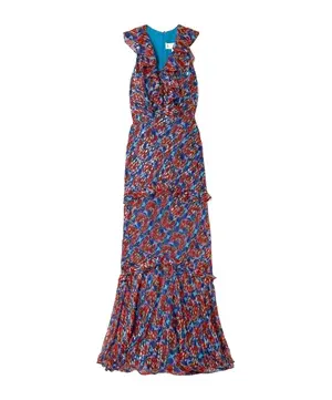 Saloni Ruffled Evening Dresses