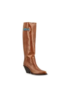 Chloé Azelan Logo Detailed Boots
