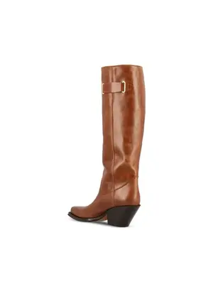 Chloé Azelan Logo Detailed Boots