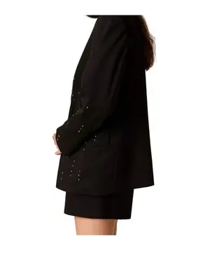 TWINSET Embellished Crystal Blazer