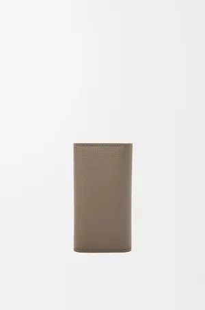 Loewe Anagram Key Case In Pebble Grained Calfskin