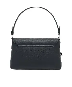 Armani Exchange Logo-plaque Pebbled Shoulder Bag