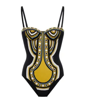 La DoubleJ Printed One-piece Swimsuit With Molded Cups