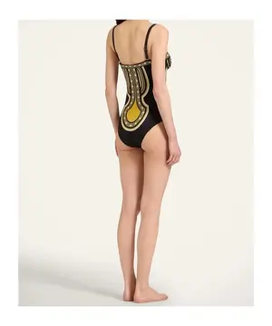 La DoubleJ Printed One-piece Swimsuit With Molded Cups