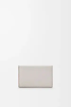 Loewe Anagram Business Cardholder In Pebble Grained Calfskin - Light Ghost Ash