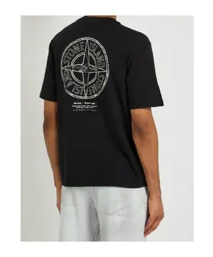 Stone Island Logo-print Cotton T-shirt