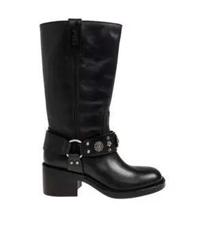 Chloé Round-toe Boots - Black