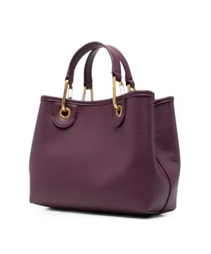 Emporio Armani Logo-print Pebbled Tote Bag
