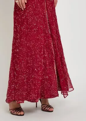 Rabanne Embellished Chiffon Maxi Dress