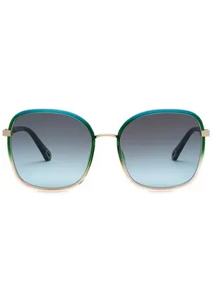 Chloé Two-tone Square-frame Sunglasses