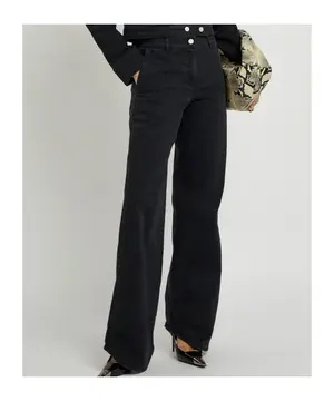 COURREGES Hammer Logo-embroidered Wide-leg Jeans