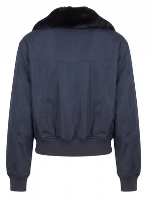 Patrizia Pepe Long-sleeved Zippered Padded Jacket