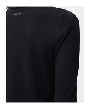 Loewe Turtleneck Sweater With Ribbed Details And Jacquard Fabric