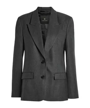 ANINE BING Long-sleeved Suit Jacket - Black