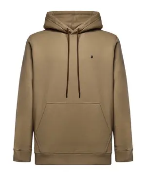 DONDUP Long-sleeve Hooded Sweatshirt - Brown