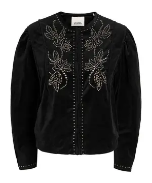 Isabel Marant Étoile Pietra Stud-embellished Velvet Jacket
