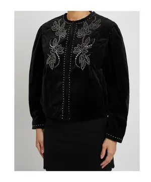 Isabel Marant Étoile Pietra Stud-embellished Velvet Jacket