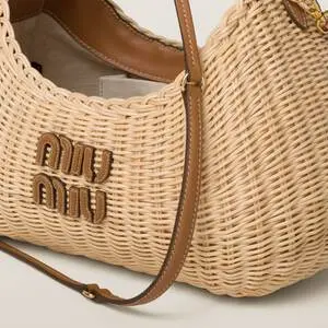Miu Miu Wander Wicker Handbag