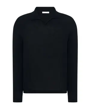 THE ROW Ripley Polo Shirt - Black
