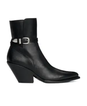 Celine Joan Jodhpur Boots In Calfskin