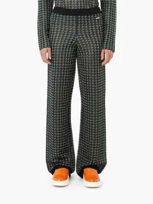 J.W.ANDERSON Check-pattern Logo-plaque Trousers