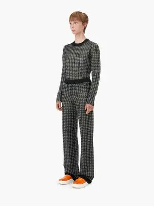 J.W.ANDERSON Check-pattern Logo-plaque Trousers