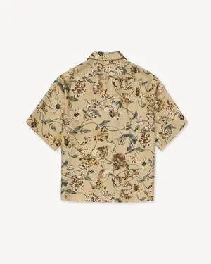 Kenzo Floral Short-sleeve Shirt - Light Brown