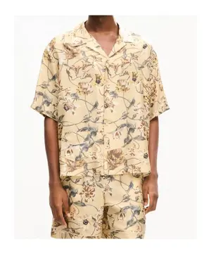 Kenzo Floral Short-sleeve Shirt - Light Brown
