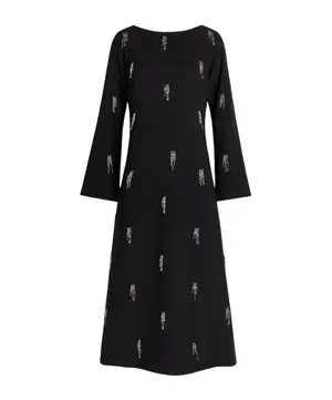 Simkhai Coretta Embellished Crepe Midi Dress