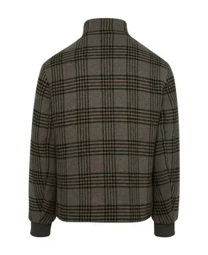 Etro Logo Embroidered Checked Zipped Jacket