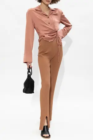 Nanushka High-waist Front-slit Leggings