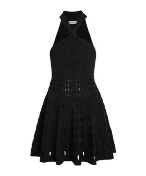 Simkhai Jenna Textured Knit Mini Dress - Black