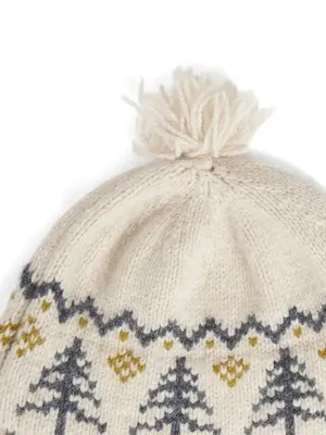 Bonpoint Fair Isle Knit Pom-pom Beanie