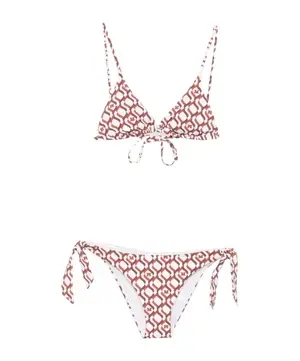 Max Mara Geometric Print Bikini Set - Pink