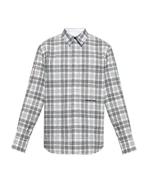 Helmut Lang Plaid Long-sleeved Shirt - Gray