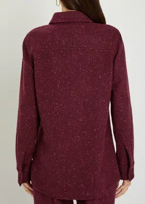 Gabriela Hearst Speckled Wool-blend Shirt