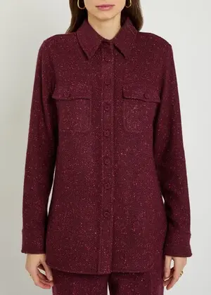 Gabriela Hearst Speckled Wool-blend Shirt