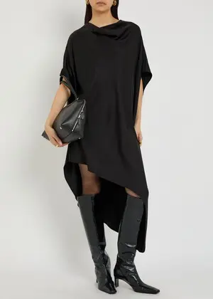 Simkhai Sadia Asymmetric Satin Mini Dress