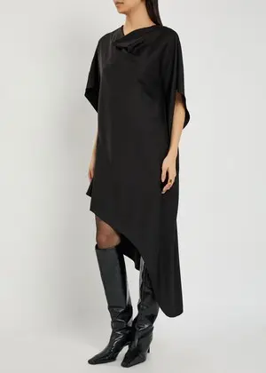 Simkhai Sadia Asymmetric Satin Mini Dress
