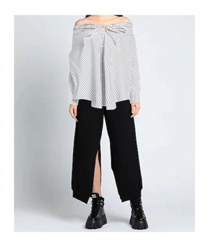 Balenciaga Striped Shirt With Bow Detail