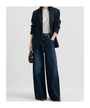Brunello Cucinelli Cotton Jersey T-shirt With Dazzling Windowpane Embroidery