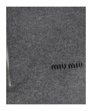 Miu Miu Cashmere Half-zip Sweater