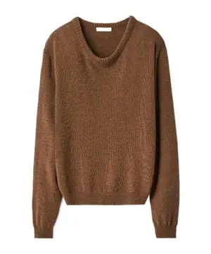 LEMAIRE Crew-neck Sweater In Alpaca Wool Blend - Cop