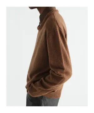LEMAIRE Crew-neck Sweater In Alpaca Wool Blend