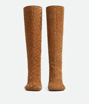 Bottega Veneta Woven Knee High Boots