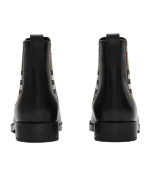 Burberry Leather Hampstead Chelsea Boots